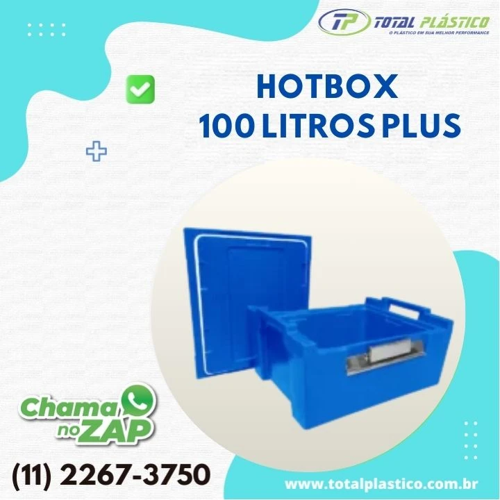 Caixa Térmica Hotbox 100 Litros. (11) 2276-3750 - Total Plástico