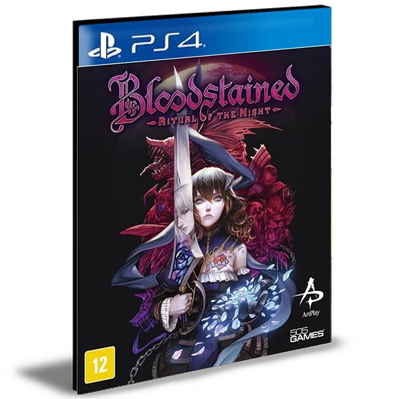 Bloodstained Ritual of the Night Ps4 e Ps5 Mídia Digital - Rafa Gamer