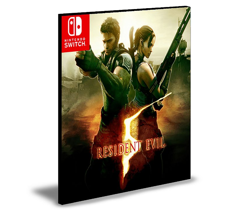Resident Evil 5 Nintendo Switch Mídia Digital - Rafa Gamer