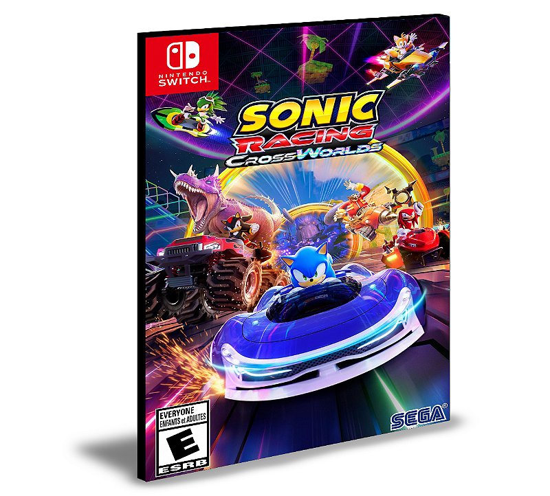 Sonic Racing CrossWorlds Nintendo Switch Mídia Digital - Rafa Gamer