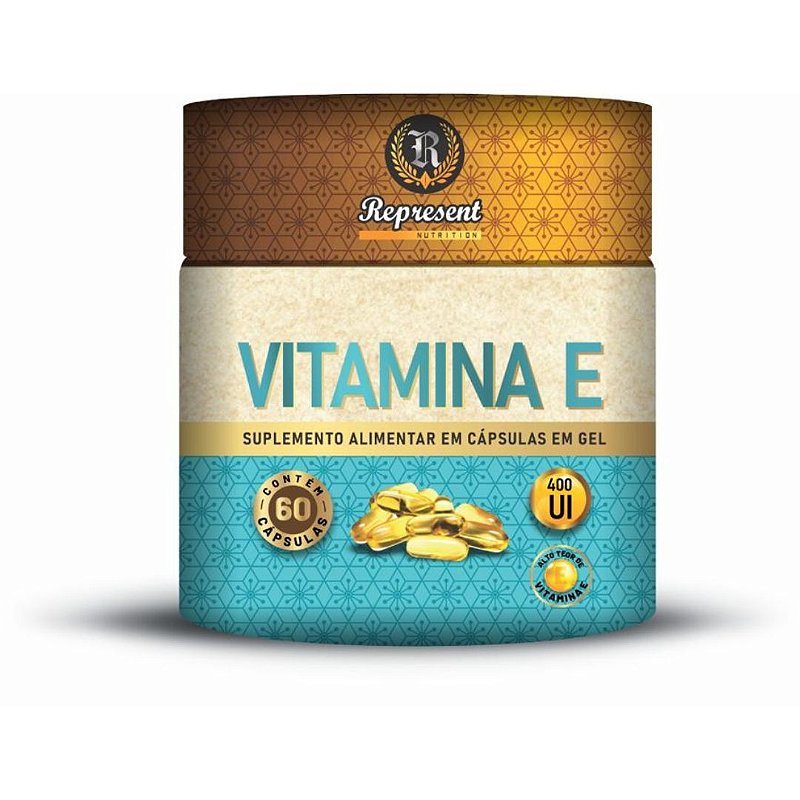 Vitamina E 60 cáps - Represent Nutrition - Represent Nutrition