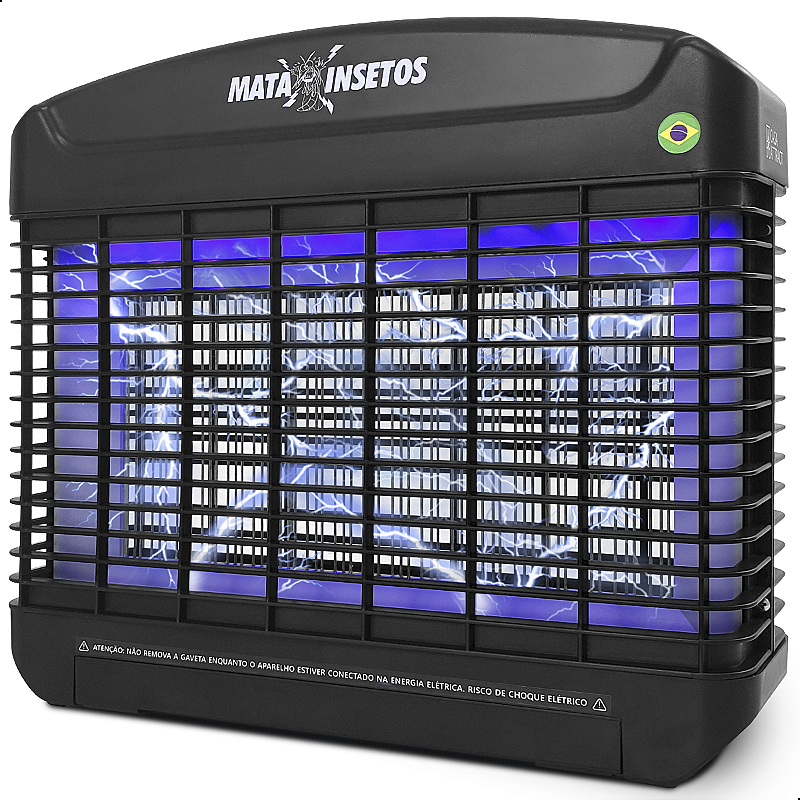Mata Insetos & Mosquito Maruim - Casa Attract V2.0 - Preto - Casa Attract