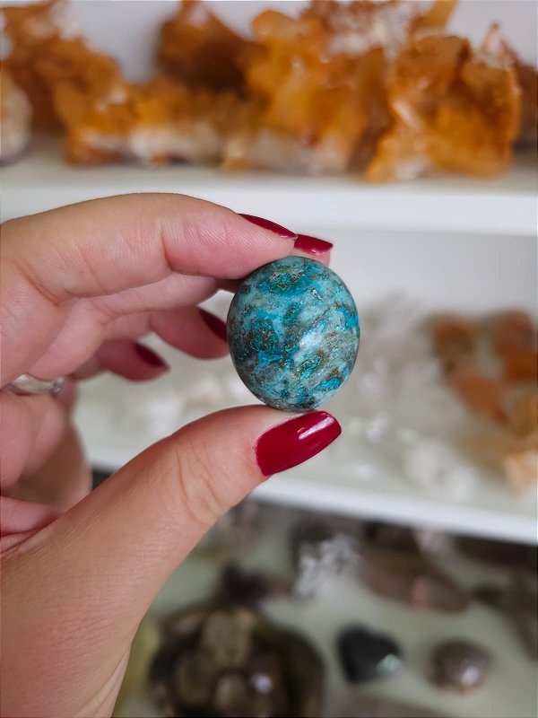 Turquesa Peruana ou Crisocola - Chantrea Pedras