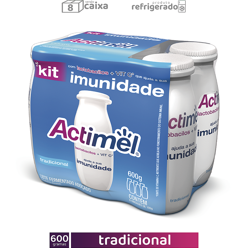 Actimel 600g X6 Tradicional (caixa 8 unidades) - Frete grátis ...