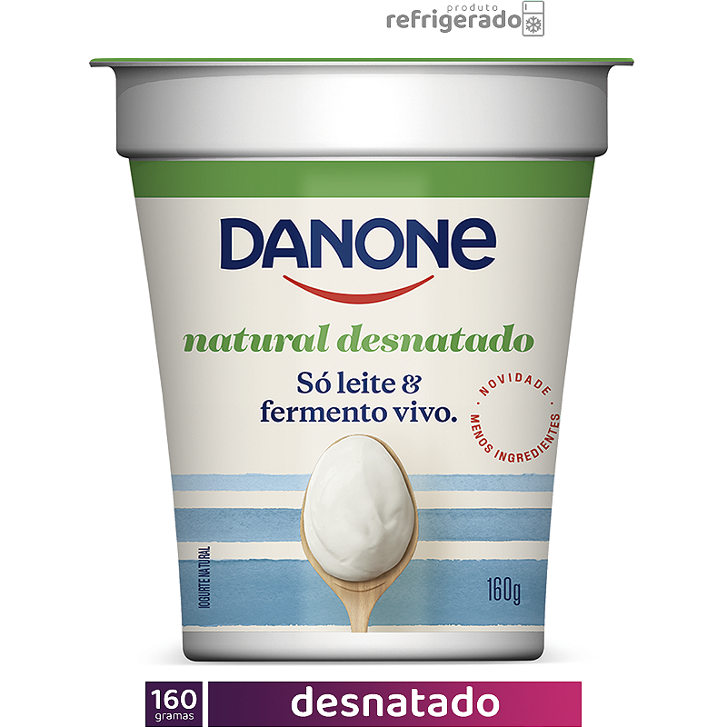 Danone Natural 160g Desnatado - Frete grátis + descontos cumulativos