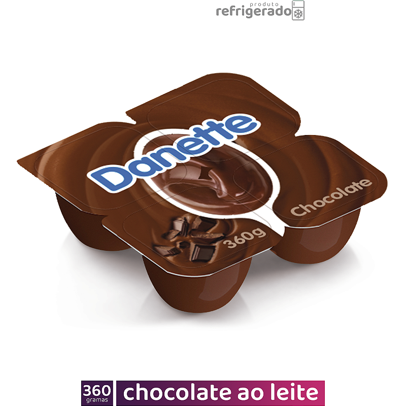 Danette 360g X4 Chocolate ao Leite - Frete grátis + descontos cumulativos