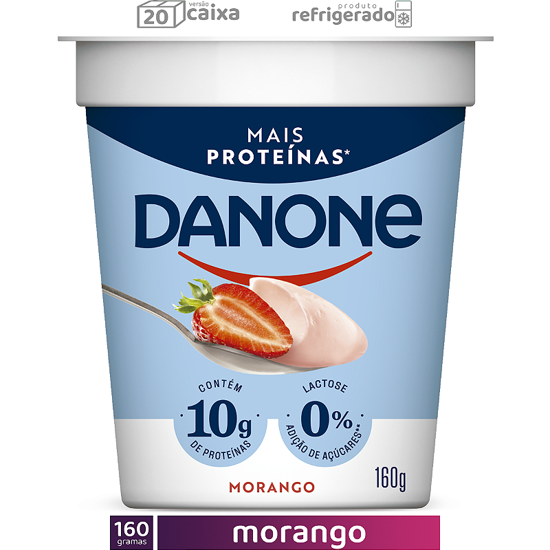 20 Danone Mais 10g Proteínas 160g Morango - Frete grátis + descontos ...