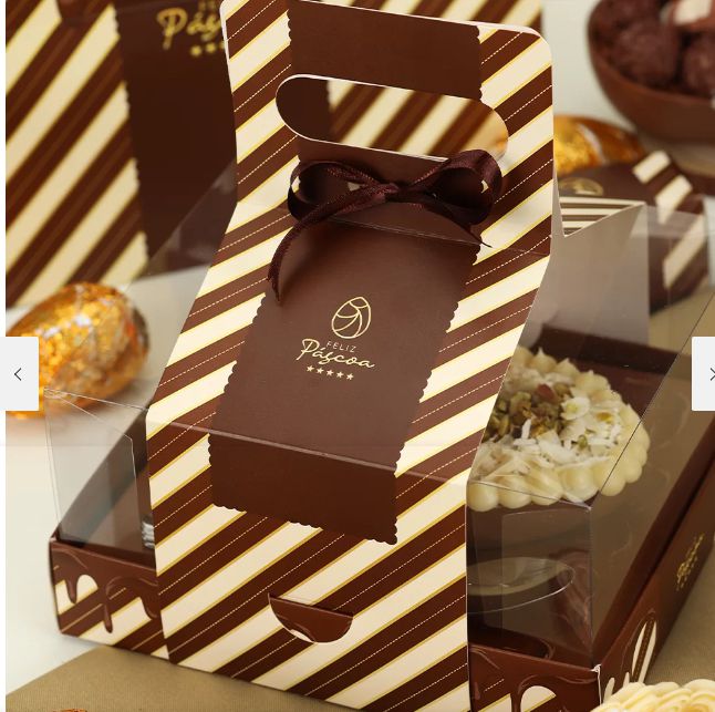 Alça para Caixa Ajustável Média Chocolate 250/350g 3765 ( PASCOA JANGO ...