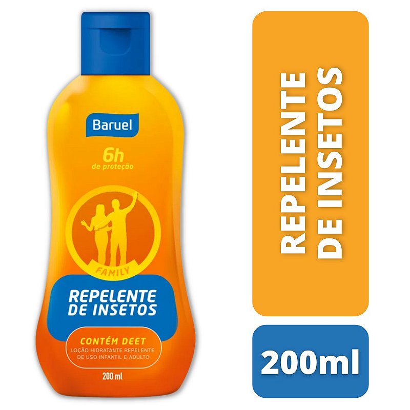 Repelente Family Loção Baruel 200ml - Infantil e Adulto - Central Farma