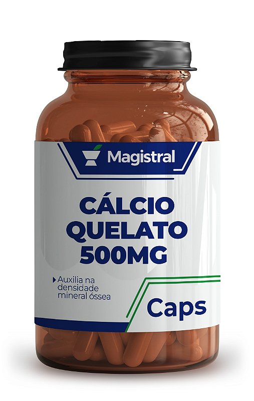 Cálcio Quelado 500mg - Magistral | Farmácia de Manipulação Online
