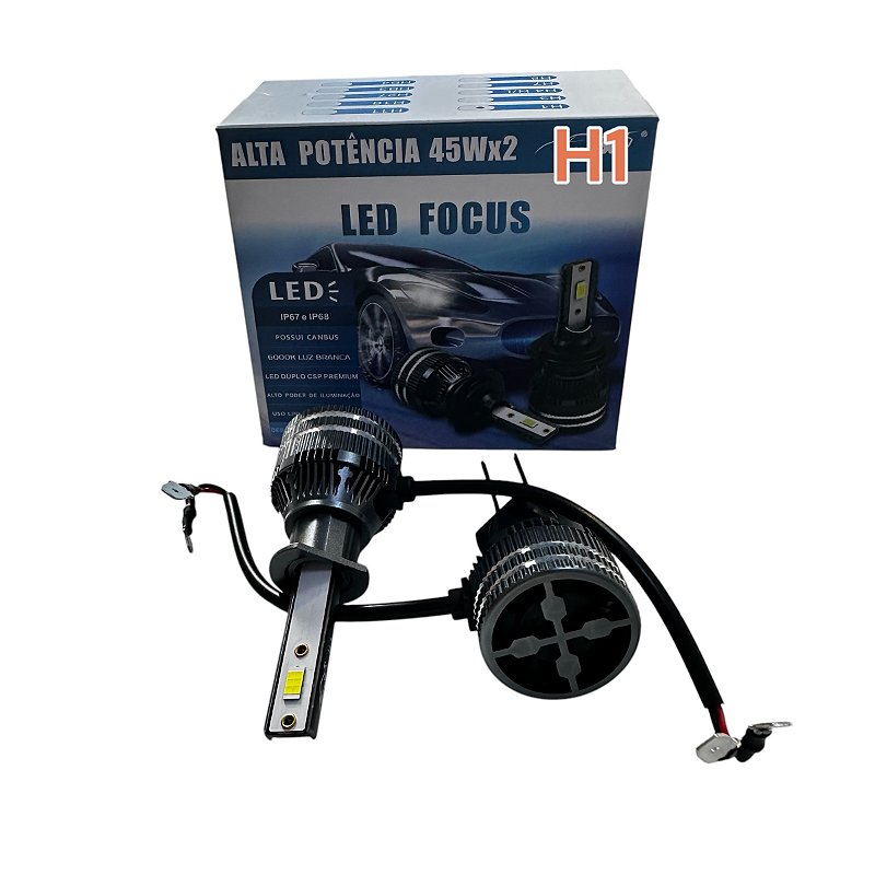 KIT H1 ULTRA LED FOCUS 90 WATTS 13 MIL LUMENS - TechLuz - O melhor em ...