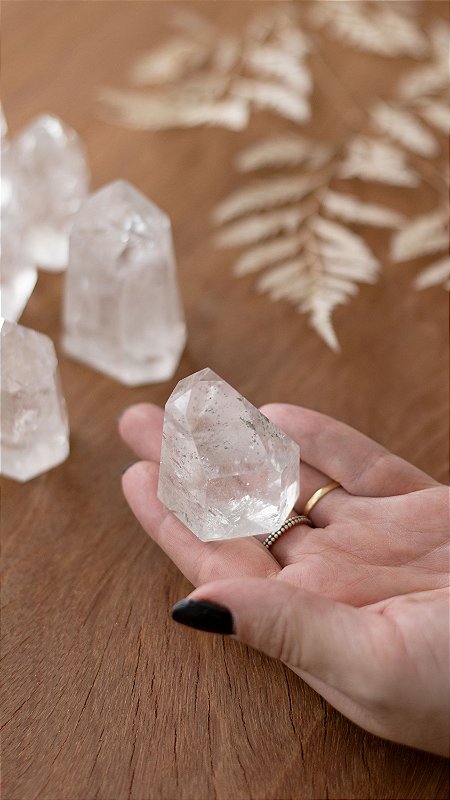 Quartzo Cristal Transparente - Ponta Craquelada - Gabi Rubi Store