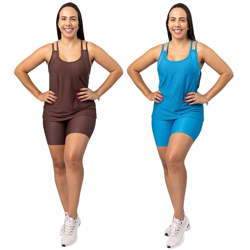 KIT 2 CONJUNTOS TRIO FITNESS - AG MODA FITNESS