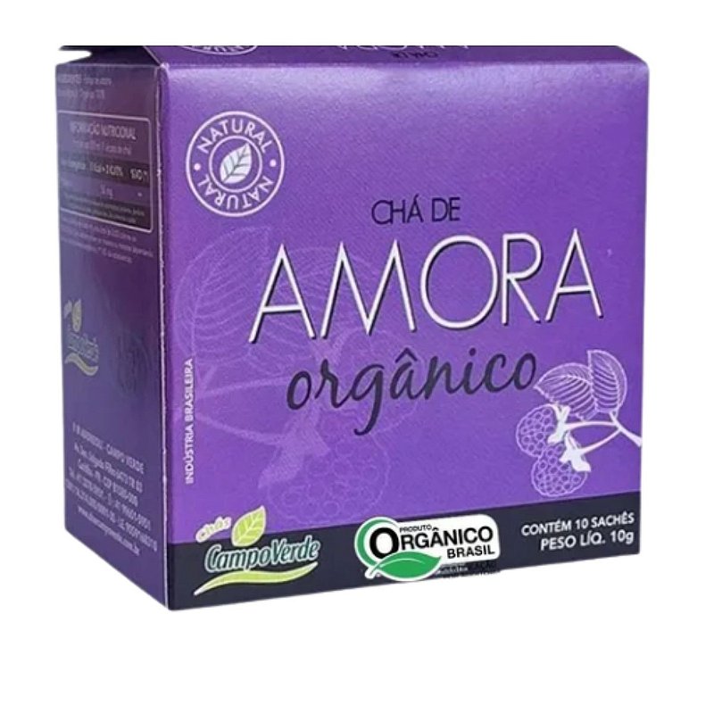Chá De Amora Orgânico (10 Sachês) Campo Verde - Bendito Chá - Bendito Chá