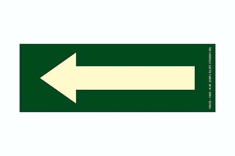 Placa Seta Fotoluminescente - C1 - Afonso Sinalizações