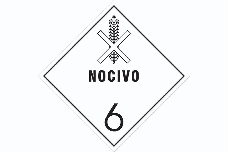 Transporte de Produtos Perigosos - Rótulo de Risco - Nocivo 6 - Afonso ...