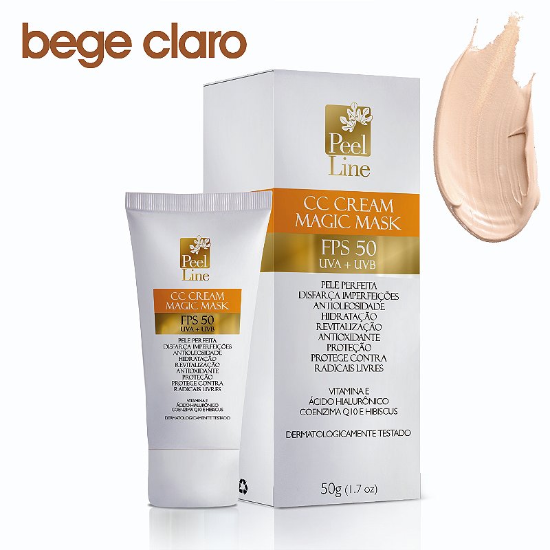 CC Cream Multifuncional FPS 50 - 50g - Peel Line Dermocosméticos