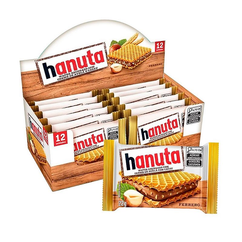 Biscoito Nutella Hanuta 12x22GR - Multipreços - Confeitaria e Artigos ...