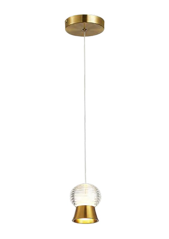 Pendente Bambini 8w Dourado Led Difuso Vidro Bivolt | DW009 - O Melhor ...