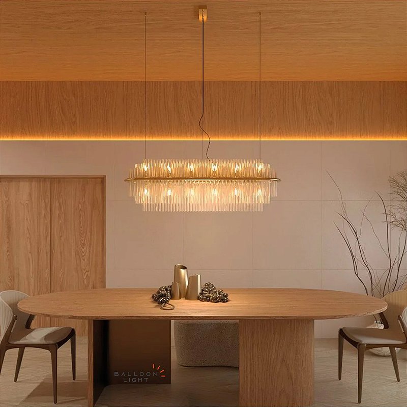 Pendente Doppler Tubos Vidro Dourado (C)120cm Clássico | DOP1PD01TR120 - O Melhor Ecommerce de ...