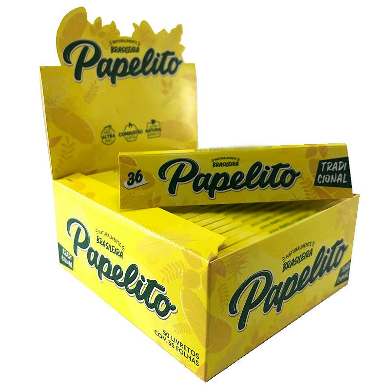 Papelito Tradicional Grande Folha Branca King Size - MNunes Distribuição