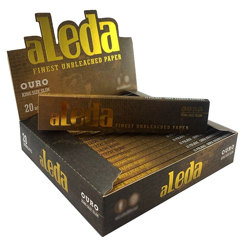 Seda Aleda Ouro Folha Marrom King Size - MNunes Distribuição