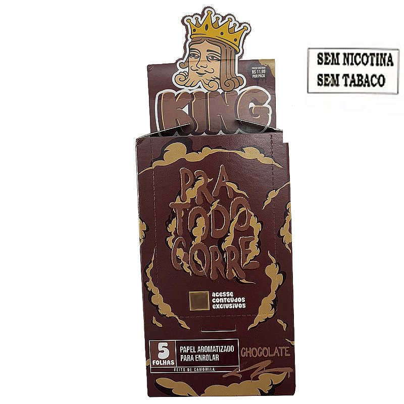 Caixa Seda King Blunt Sabor Chocolate C/ 25 Unidades - MNunes Distribuição