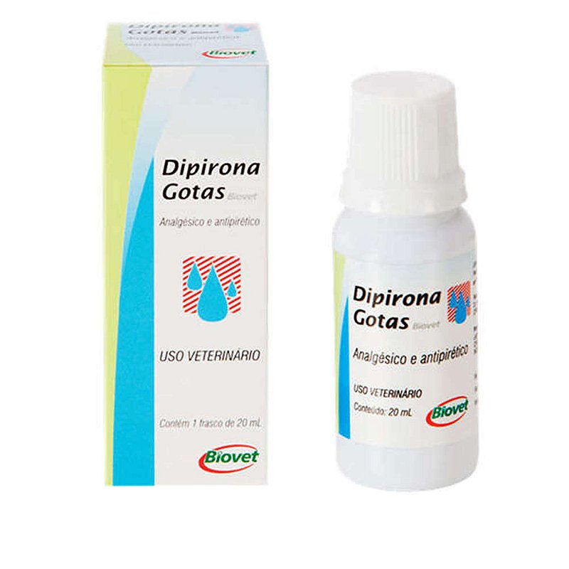 Dipirona Biovet Gotas 20Ml - Analgésico e Antipirético - Empire Pet