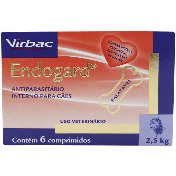 ENDOGARD 2,5KG C/ 6 COMPRIMIDOS - Empire Pet