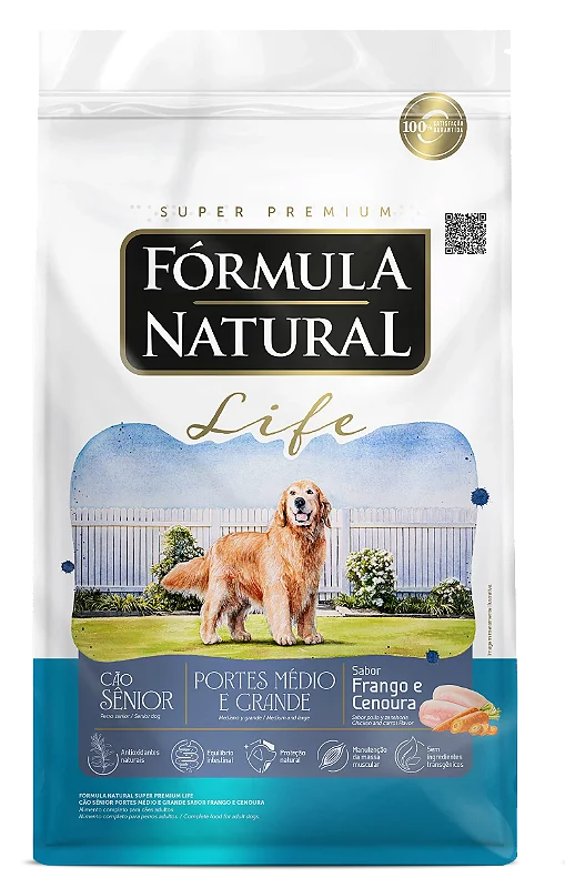 Ração Fórmula Natural Life Cães Sênior de Raças Grandes 15kg - Empire Pet