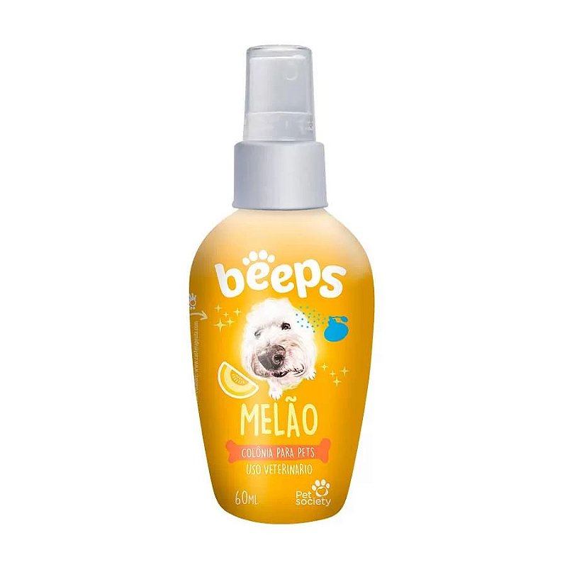 Beep's Colônia para Pets Aroma de Melão 60ml da Pet Society - Empire Pet