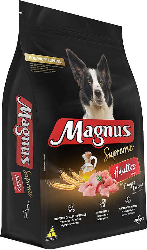 Ração Magnus Supreme Cães Adultos Grande Carne e Cereais 15kg - Empire Pet