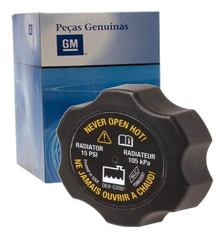 Tampa do radiador nova S10 2012 A 2013 2.4 flexpower 15042975 original ...