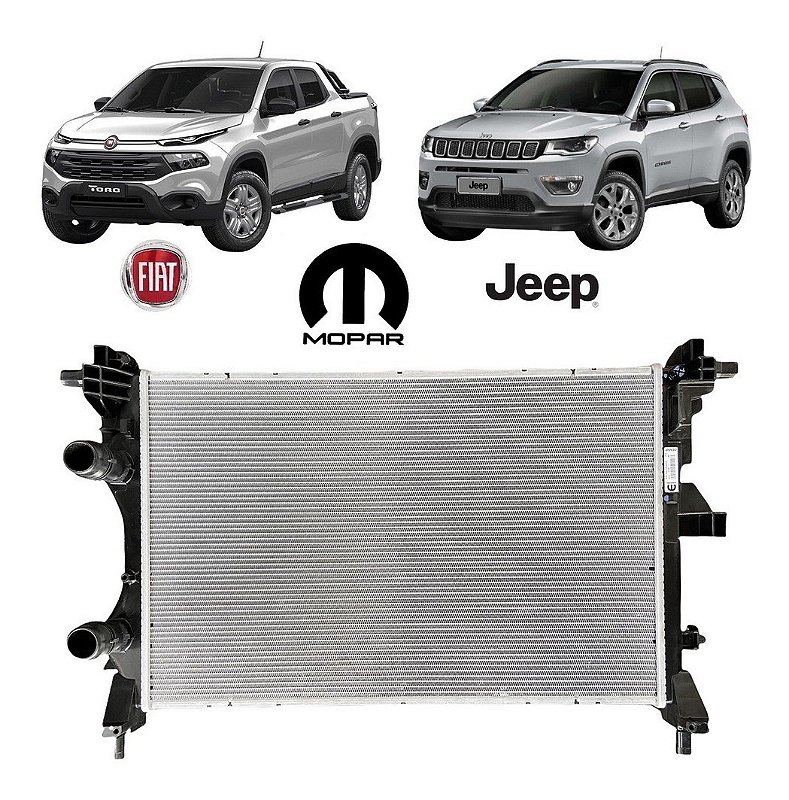 Radiador Fiat Toro Jeep Compass 2.0 2.4 Flex Original 53353723 - Peças ...