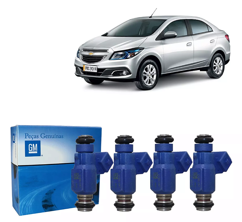 Kit 4x bico injetores Onix / Prisma 1.0 flex 24578819 - Peças Originais ...