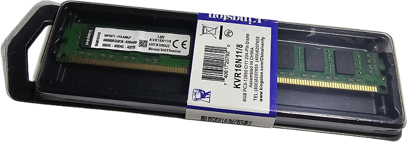 MEMÓRIA RAM KINGSTON 8GB DDR3 1600MHZ (KVR16N11/8) - União Informática