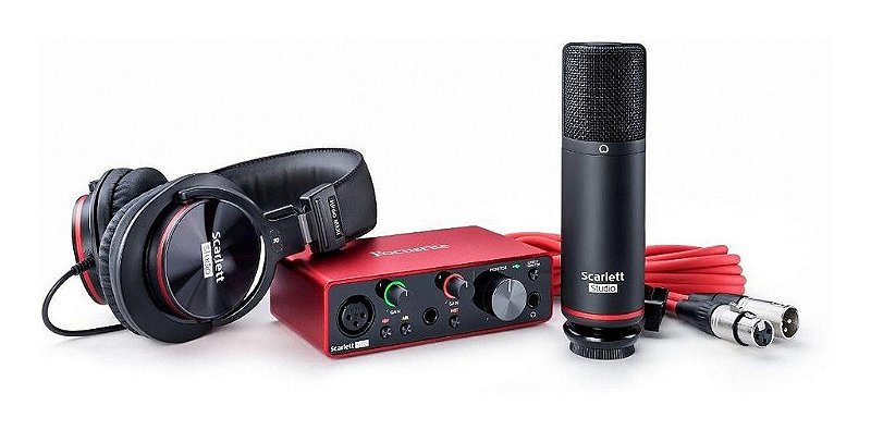 Kit Interface Estúdio 2 Canais SCARLETT SOLO STUDIO - FOCUSRITE ...