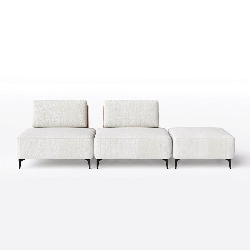 Sofá com Puff Dream Box 3,00m Natural/Terracota - Home Mobily - Home ...