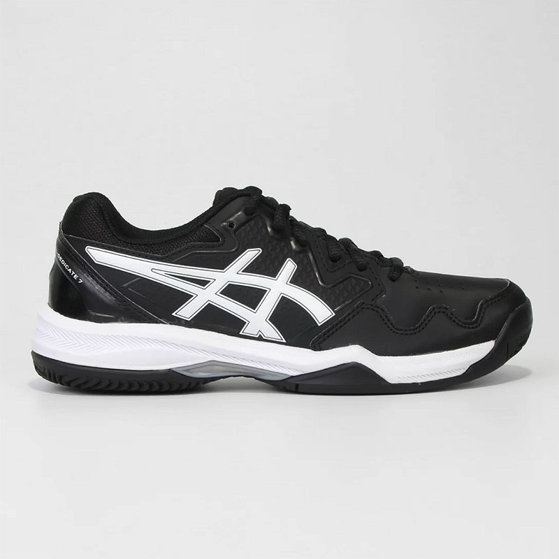 Tênis Asics Gel-Dedicate 7 Clay Feminino - Preto+Branco - Favorita Padel