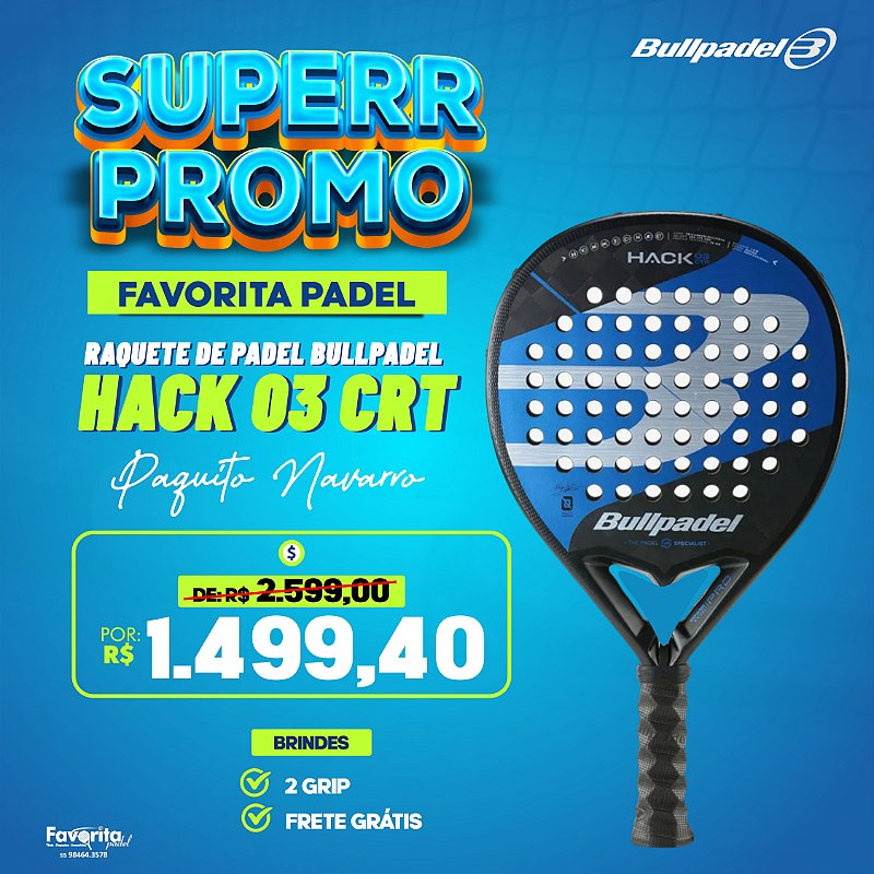 Raquete de Padel Bullpadel Hack 03 CTR - Favorita Padel