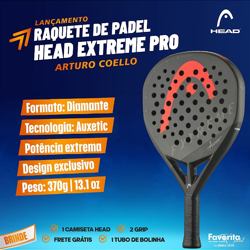Raquete de Padel Head Extreme Pro - Arturo Coello - Favorita Padel