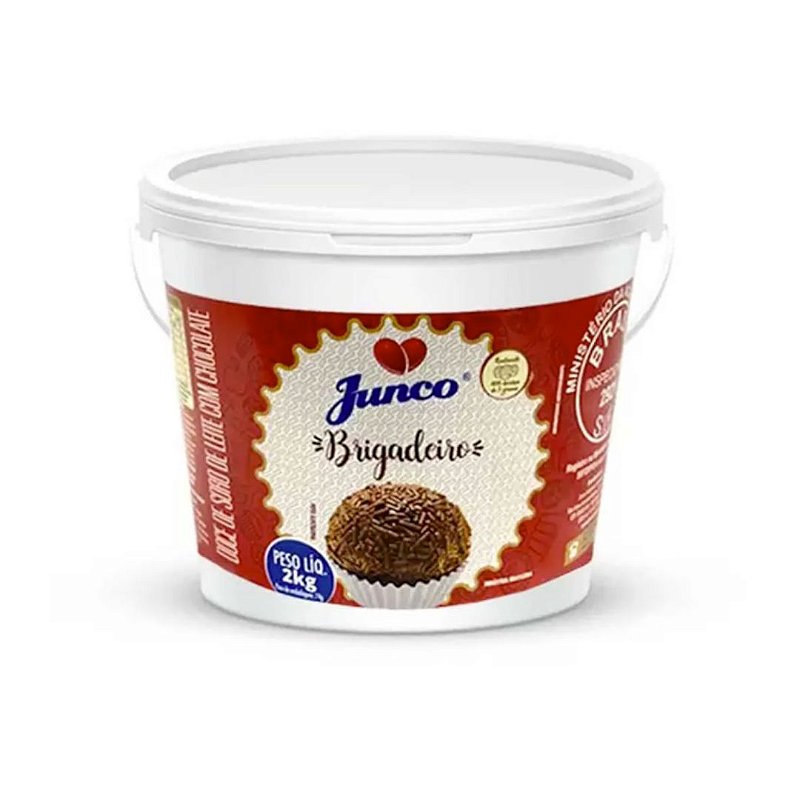 BRIGADEIRO DOCE DE SORO DE LEITE C/ CHOCOLATE 2KG - JUNCO - A Loja da Confeitaria