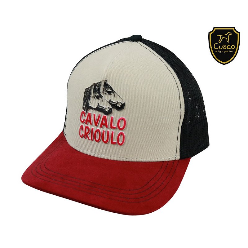 Boné Cavalo Crioulo Emborrachado Cusco - Rancho Gaúcho