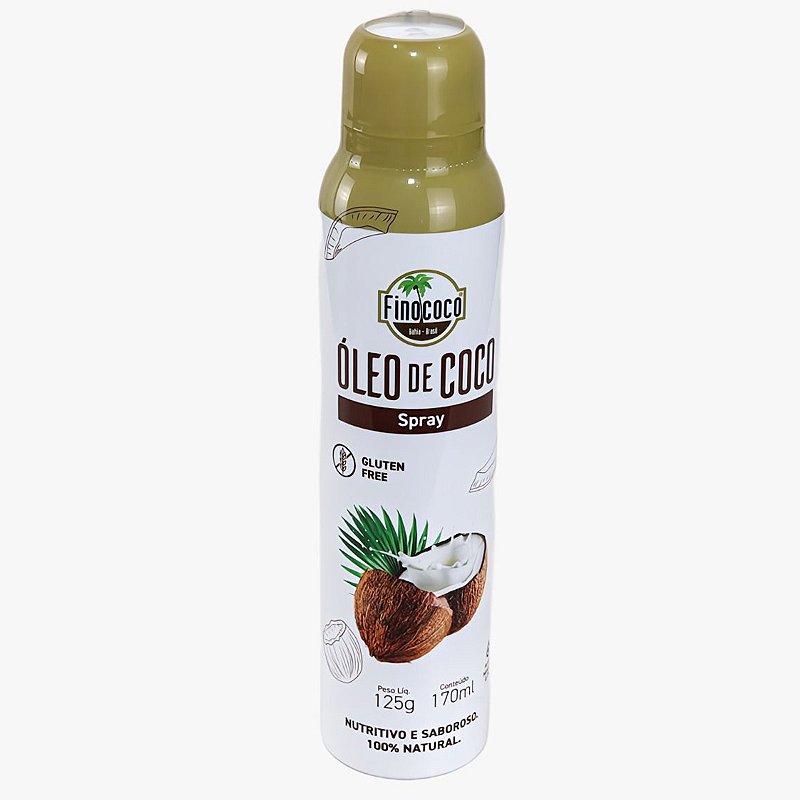 Óleo de Coco Extra Virgem Spray Finococo 170ml Culinário Corporal ...