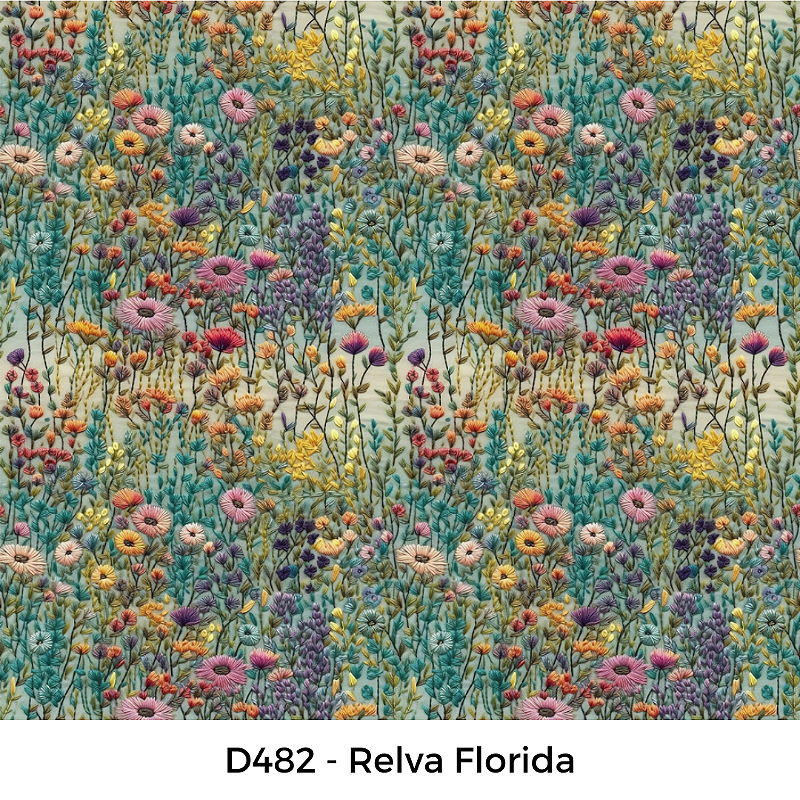 D482 - Relva Florida - Tecidos Fabricart