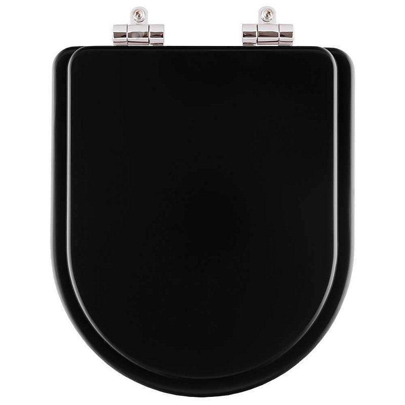 Assento Sanitário Poliester Soft Close Nexo Onix (Preto Fosco) para ...