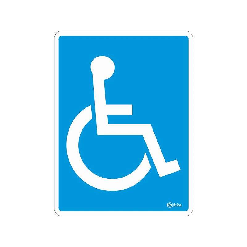 Placa Deficiente Físico 15x20 - Ultra Fitas | Fábrica Fitas | Atacado e ...