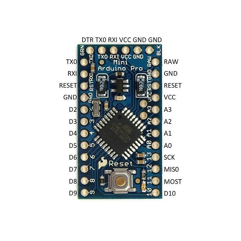 Placa Arduino Pro Mini ATmega328P 5V 16MHz - IOT ROBOTICA