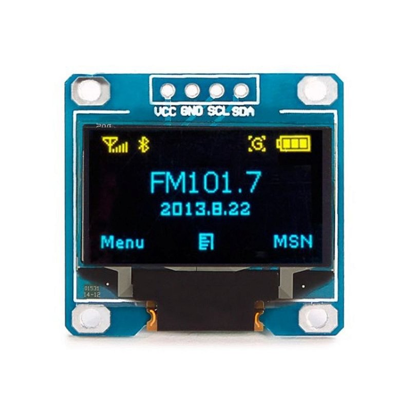 Display OLED 0,96" 128 X 64 (azul) - IOT ROBOTICA