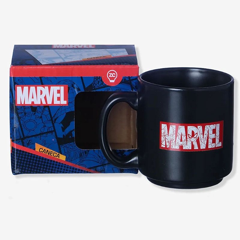 Caneca Mini Tina Marvel Logo 100ml - Super Geek - Onde os Multiversos ...